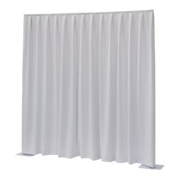 Wentex P&D Curtain, Medium Gloss Satin 3,0x5,0m 165G weiss, pleated-gefaltet