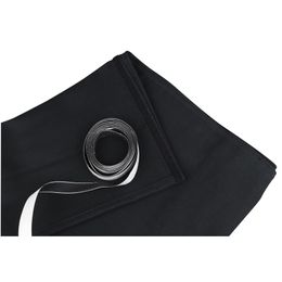 Showgear Stage Skirt B&uuml;hnenverkleidung Stagemolton 320 g/m&sup2; - Schwarz - 600 (B) x 60 (H) cm - glatt