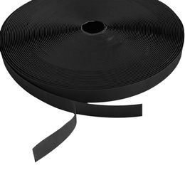Showgear Haken- und Schlaufenband - Hakenseite - Schwarz - 20 mm x 25 m - selbstklebend