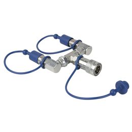 Showtec CO2 3/8 Q-Lock 2-way Combiner - Geschlossenes System