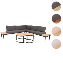Mendler Garten-Garnitur HWC-H54c, Lounge-Set, Beistelltisch Spun Poly Akazie Holz Stahl ~ Variantenangebot 106214+106215