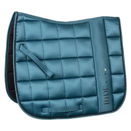 RIDE now Schabracke blau/gr&uuml;n Dressur
