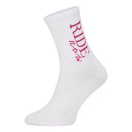RIDE now Tennissocken white / berry pink 35-38