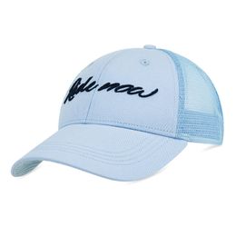 RIDE now Basecap f&uuml;r Haarzopf blau/wei&szlig; Damen Einheitsgr&ouml;&szlig;e
