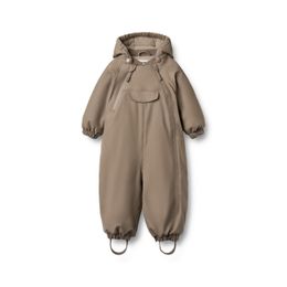 Jumpsuit Wheat "Wheat Wintersuit Evig", M&auml;dchen, Gr. 74, dry wood, 100% Polyester (Recycelt), unifarben, normal, Overalls Jumpsuit