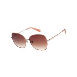 Superdry Damen Sonnenbrille "Modell 995062"ros&eacute;, orange, metallic, Sonnenbrillen, Form Butterfly, Logoschriftzug auf B&uuml;gel, Metallfassung