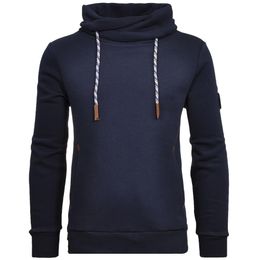 Sweatshirt Ragman, Herren, Gr. S4648, blau (dunkelblau, 711), 65% Baumwolle 35% Polyester, regular fit, Sweatshirts Sweatshirt