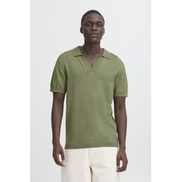 Poloshirt Blend "BHAlli", Herren, Gr. L, oil gr&uuml;n, Web, 50% Baumwolle, 50% Lyocell, unifarben, Basic, normal normal, V-Ausschnitt, eingefasste Kante, Shirts, L&auml;ssiges Poloshirt