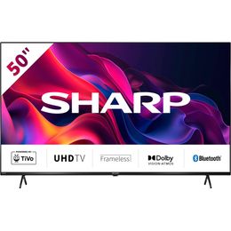Sharp LED-Fernseher "4T-C50GK_", Energieeffizienz: E (A-G), schwarz, 50 &Prime;, Fernseher