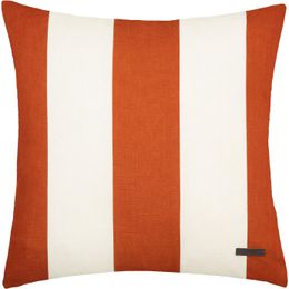 Dekokissen Esprit "Neo Stripe" Gr. 1, orange (bronzefarben, zimt, orange, gestreift), B:45cm L:45cm, Baumwolle, Dekokissen_Sitzkissen_Kissenh&uuml;llen, mit Streifen, Kissenh&uuml;lle ohne F&uuml;llung, 1 St&uuml;ck