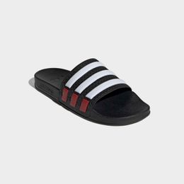 Badesandale adidas originals "ADILETTE OG CF BADESCHLAPPEN", Herren, Gr. 39, core schwarz, ftwr wei&szlig;, better scarlet, Synthetik, Schuhe, Badelatschen
