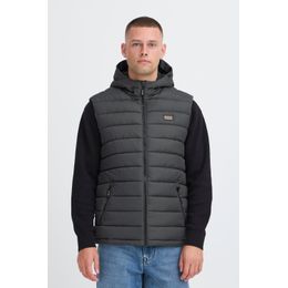 Steppweste Blend "BHMelai", Herren, Gr. XL, forged iron, 100% Polyester, unifarben, normal normal, Westen Steppweste, Stilvolle Basic Steppweste mit Taschen und Kapuze