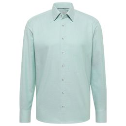 Langarmhemd Eterna "COMFORT FIT", Herren, Gr. 40, Normalgr&ouml;&szlig;en, gr&uuml;n, 100% Baumwolle, normal, Manschette, Hemden, NON IRON (b&uuml;gelfrei)