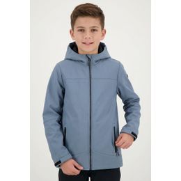 Softshelljacke Killtec "BYS SFTSHLL JCKT OT", Jungen, Gr. 152, stahlblau, Softshell, Obermaterial: 90% Polyester, 10% Elasthan. Futter: 100% Polyester, hoch geschlossener Ausschnitt, mit verstellbarem Klettverschluss, Jacken Softshelljacke, &Uuml;bergangsjacke, Wasserabweisend & Windabweisend, f&uuml;r Kinder