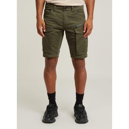 G-Star Raw Shorts G-STAR "Rovic Zip Regular Shorts", Herren, Gr. 30, gs grau, Obermaterial: 97% Baumwolle, 3% Elasthan, Hosen Shorts