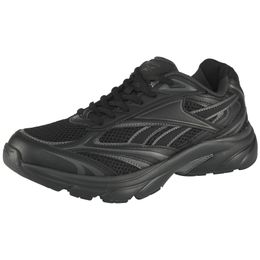 Laufschuh Reebok "BELWAVE", Herren, Gr. 43, schwarz (schwarz, schwarz, grau), Leder, Synthetik, Textil, Schuhe Laufschuh