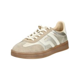 Sneaker Gant "Gant Sneaker Leder", Damen, Gr. 37, gold, Leder, Schuhe Sneaker