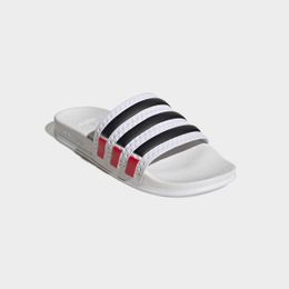 Badesandale adidas originals "ADILETTE OG CF BADESCHLAPPEN", Herren, Gr. 43, cloud wei&szlig;, core schwarz, better scarlet, Synthetik, Schuhe, Badelatschen