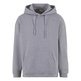 Kapuzenpullover Urban Classics "Urban Classics Basic Oversized Hoody", Herren, Gr. L, erdgrau, 80% Baumwolle, 20% Polyester, unifarben, oversize, ohne Ausschnitt, Pullover Kapuzenpullover