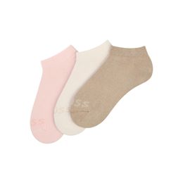 BOSS Damen Sneakersocken "3P AS Logo CC W", Gr. 35open miscellaneous 966, Baumwollmischung, Socken, mit BOSS Logoschriftzug