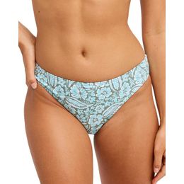 Bikini-Hose Roxy "Wildside Paisley", Damen, Gr. L, US-Gr&ouml;&szlig;en, oil gr&uuml;n wildside paisley, Obermaterial: 85% Microfaser, 15% Elasthan;, Badehosen Bikini-Hose