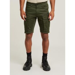 G-Star Raw Shorts G-STAR "Rovic Zip Regular Shorts", Herren, Gr. 30, dk bronze gr&uuml;n, Obermaterial: 97% Baumwolle, 3% Elasthan, Hosen Shorts