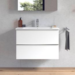 Duravit Plinero Schrank mit ME by Starck Waschtisch, 2 Ausz&uuml;ge, 233683AA00+PL8206018180000,