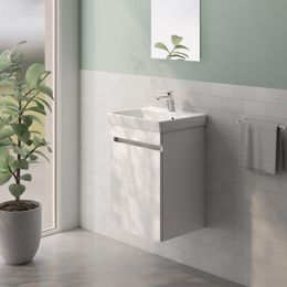 Villeroy & Boch Villeroy & Boch Avento Handwaschbecken, evineo ineo5 evo Unterschrank B: 43 cm, mit 1 T&uuml;r, mit Griffmulde,, 735845RW+BE0722WM,
