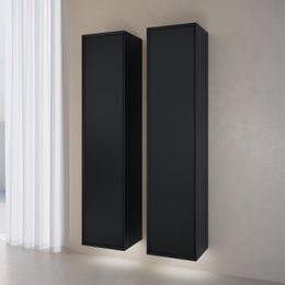 neoro n60 Hochschrank mit Innenspiegel B: 40 H: 180 cm, 1 T&uuml;r, Anschlag variabel,, BN0804BM,