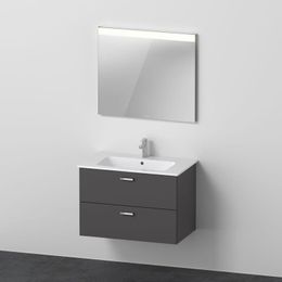 Duravit ME by Starck Waschtisch mit XBase Schrank, mit Spiegel, XB007104949,