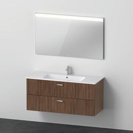Duravit ME by Starck Waschtisch mit XBase Schrank, mit Spiegel, XB0073021210000,