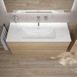 Duravit ME by Starck Waschtisch, evineo ineo5 evo Unterschrank B: 121 cm, 2 Ausz&uuml;ge, mit Griffmulde,, 233612AA60+BE0716OA,