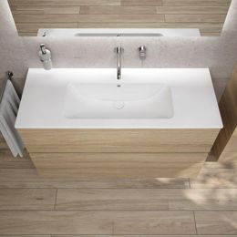 Duravit ME by Starck Waschtisch, evineo ineo5 evo Unterschrank B: 121 cm, 2 Ausz&uuml;ge, mit Griffmulde,, 233612AC60+BE0716OA,
