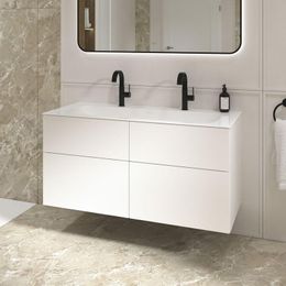 Villeroy & Boch Villeroy & Boch Somera Schrank mit Doppelwaschtisch, 2 Ausz&uuml;ge, 5A73C1R1+B80700VF,