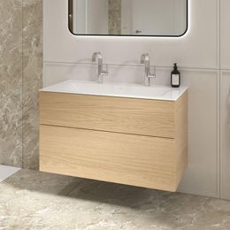 Villeroy & Boch Villeroy & Boch Somera Schrank mit Doppelwaschtisch, 2 Ausz&uuml;ge, 5A72A1R1+B80600VJ,