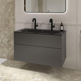 Villeroy & Boch Villeroy & Boch Somera Schrank mit Doppelwaschtisch, 2 Ausz&uuml;ge, 5A72A1R7+B80600VR,
