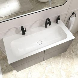 Villeroy & Boch Villeroy & Boch Somera Doppelwaschtisch, mit 2 Hahnl&ouml;chern B: 120 T: 50 cm, 5A73C1R1,