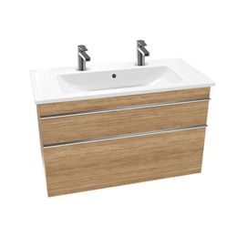 Villeroy & Boch Villeroy & Boch Venticello Schrank mit Doppelwaschtisch, 2 Ausz&uuml;ge, 4104AK01+A92601RH,