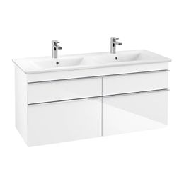 Villeroy & Boch Villeroy & Boch Venticello Schrank mit Doppelwaschtisch, 4 Ausz&uuml;ge, 4111DLRW+A93001DH,