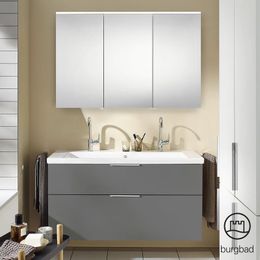 Burgbad Eqio Schrank mit Doppelwaschtisch, mit Spiegelschrank, SFAO123RF2010C0001G0146,
