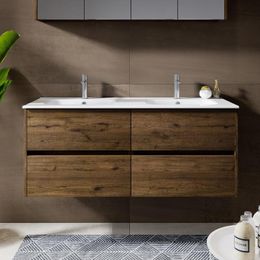 RIHO Porto Schrank mit Square Waschtisch, 4 Ausz&uuml;ge, F014011DP7+W018011005,
