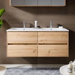 RIHO Porto Schrank mit Square Waschtisch, 4 Ausz&uuml;ge, F014011DP6+W018011005,