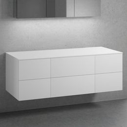 neoro n50 Schrank mit Konsolenplatte B: 140,5 H: 48 T: 51,5 cm, 6 Ausz&uuml;ge, BN0421WM+2#BN0420WM+BN0408WM,