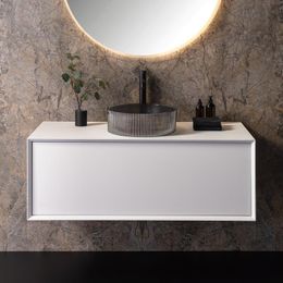 neoro n60 Unterschrank B: 120 cm mit 1 Auszug, n40 groove Waschtisch &Oslash; 40 cm fum&eacute; inspire,, BN0757WM+BN0750FT,