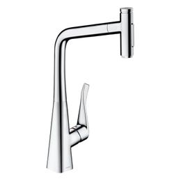 Hansgrohe Metris Select M71 K&uuml;chenarmatur, mit sBox, ausziehbar, schwenkbar, 73816000, sBox