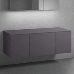 neoro n50 Schrank mit Konsolenplatte B: 140,5 H: 48 T: 51,5 cm, 3 Ausz&uuml;ge, BN0431GR+2#BN0430GR+BN0408GR,