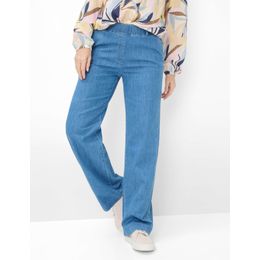 Raphaela by Brax Damen Marlenehose Style PAM FLARED BLEACHED, denim hellblau, Gr. 46