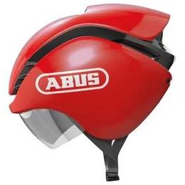 Rennradhelm Abus "GAMECHANGER Tri" Gr. M, rot, Helme, M Kopfumfang: 52cm - 58cm, gl&auml;nzend, unifarben