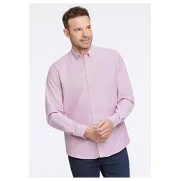 JACK'S INN 54 Businesshemd JACK&rsquo;S "Oxford-Hemd Regular Fit", Herren, Gr. M, Normalgr&ouml;&szlig;en, rosa (lt burgundy mix), Obermaterial: 97% Baumwolle, 3% Elasthan, Hemden