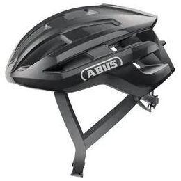 Fahrradhelm Abus "POWERDOME" Gr. S, schwarz, Helme, S Kopfumfang: 51cm - 55cm, gl&auml;nzend, unifarben